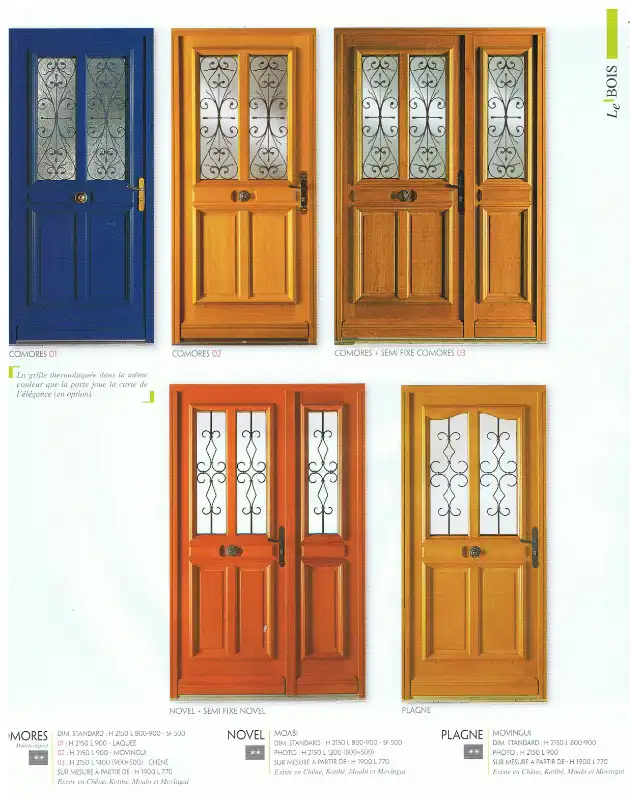 Porte entrée bois Abinov proche de la ville de Moreuil