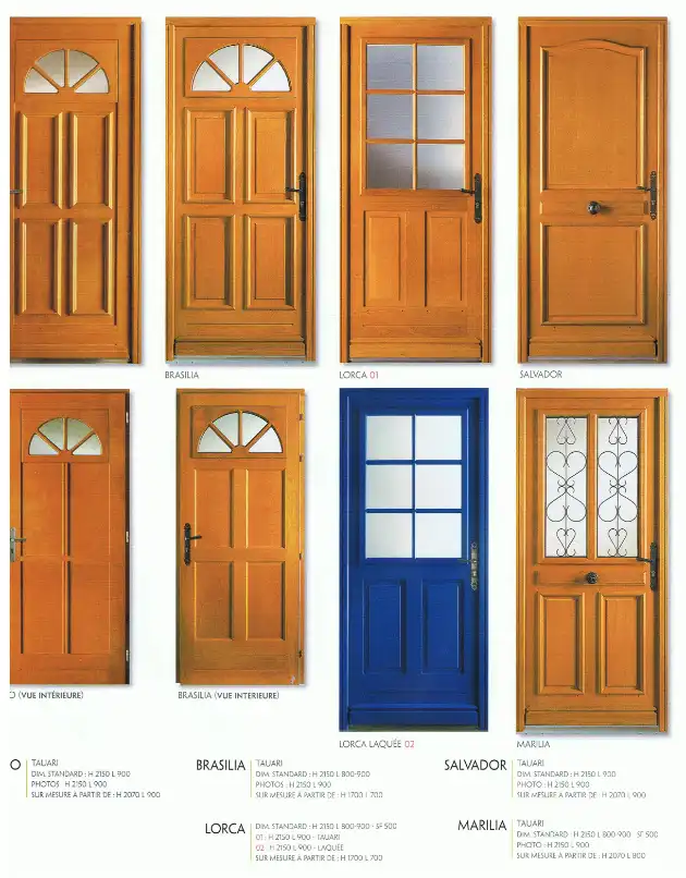 Porte entrée bois Abinov proche de la ville de Moreuil