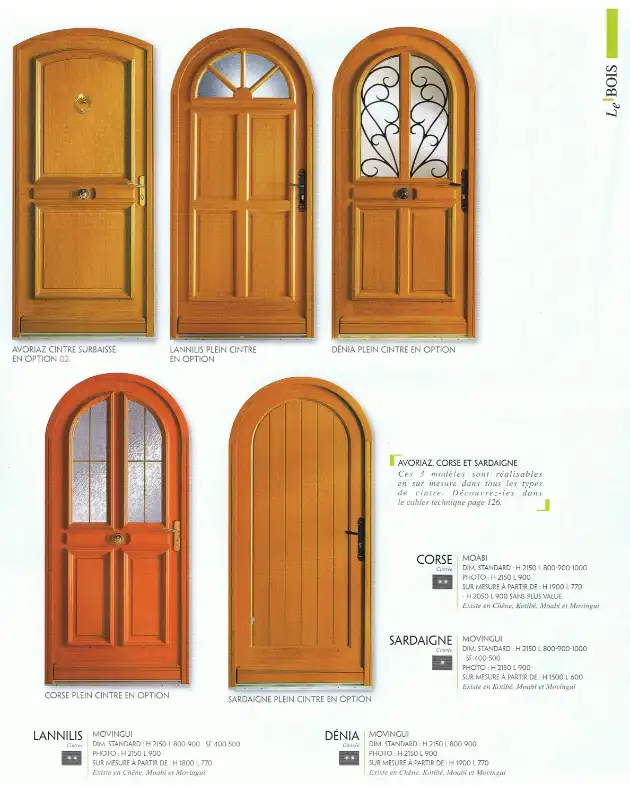 Porte entrée bois Abinov proche de la ville de Moreuil